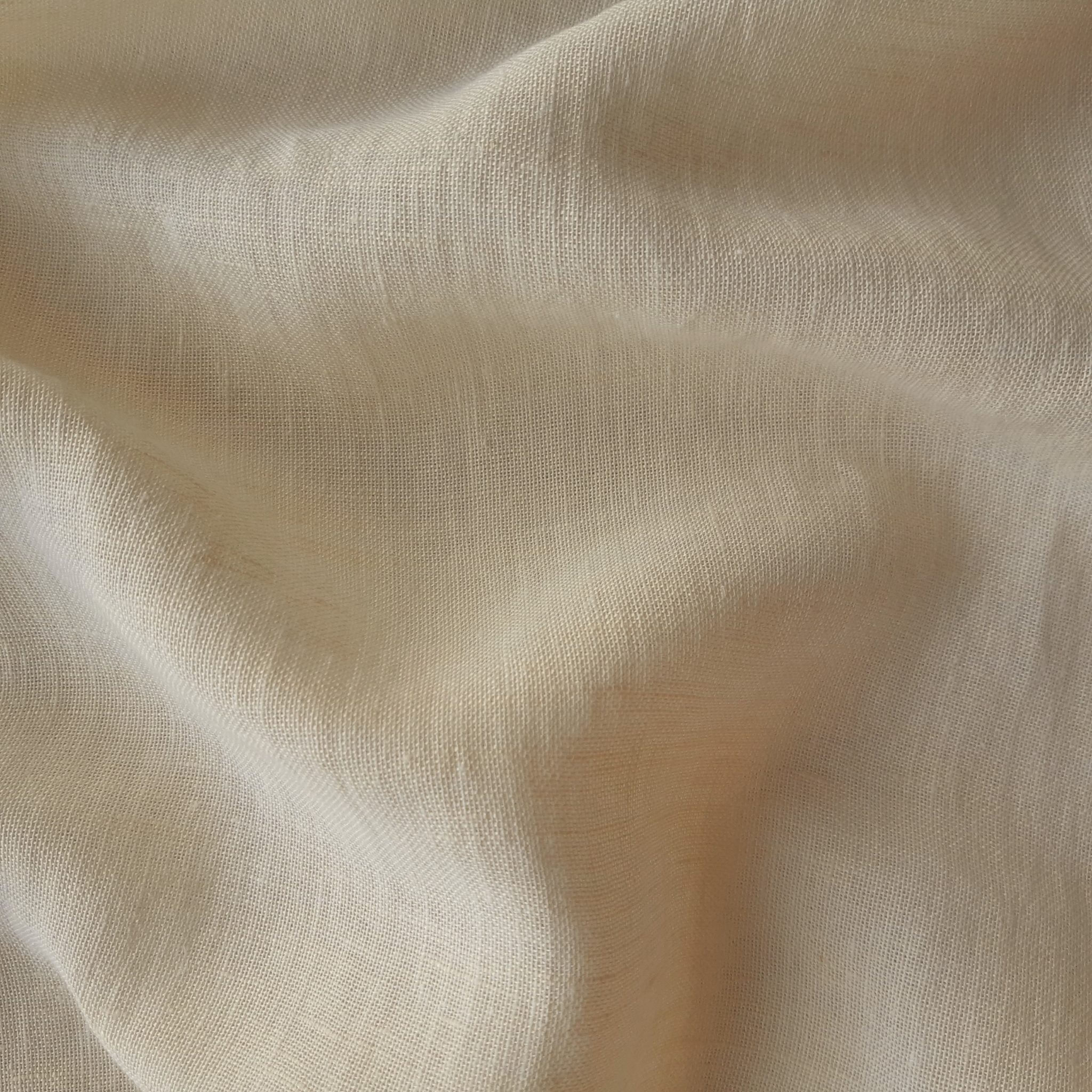 Romare Vintage Chalk - Residential Voile - Natural Sheer - Linen Voile